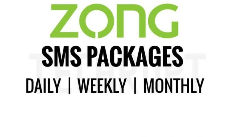 Zong SMS Packages Daily, Weekly & Monthly Packages | Pakistan Networks